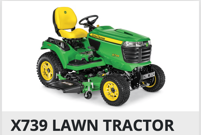 Which John Deere lawn tractors have 4-wheel drive?